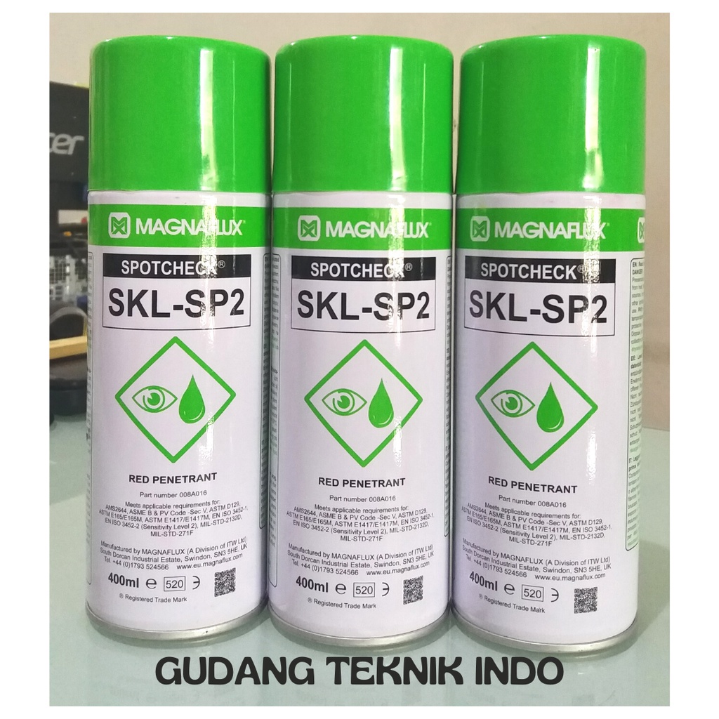 Jual MAGNAFLUX Spotcheck Red Penetrant SKL-SP2 Isi 400ml | Shopee Indonesia