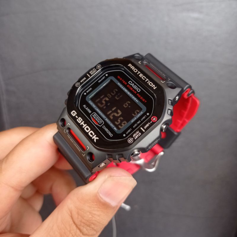 Jual gshock dw5600 custom bezel steel g shock dw 5600 custom metal ...