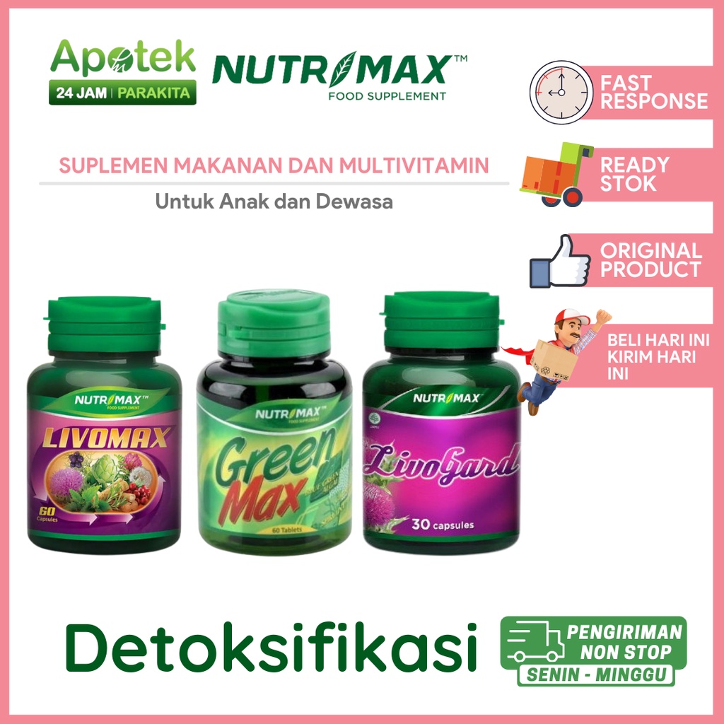 Jual Nutrimax livomax/ greenmax / livogard Untuk Kesehatan Fungsi Hati ...