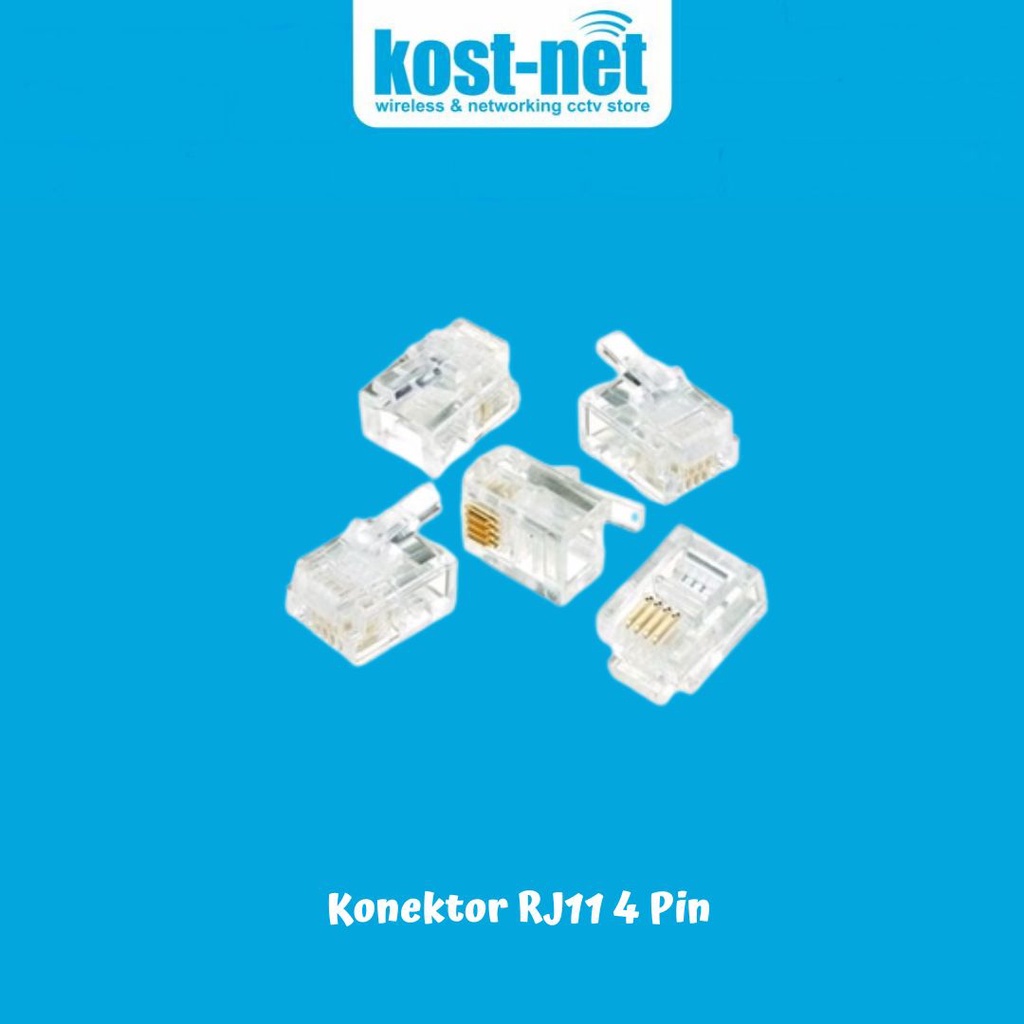 Jual Konektor RJ11 4 Pin (Ecer) | Shopee Indonesia
