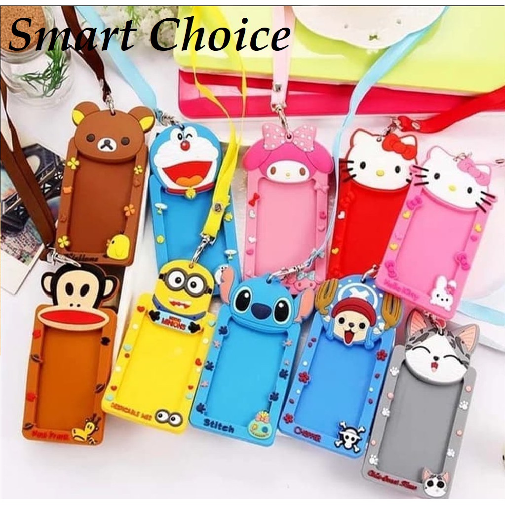 Jual SMART CHOICE Name Tag Karakter Name Tag Motif ID Card Holder Name ...