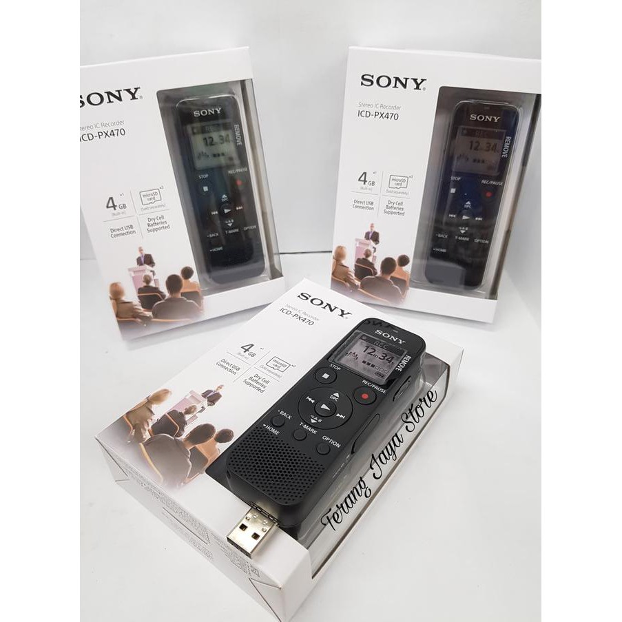 Jual VOICE RECORDER SONY ICD-PX470 PEREKAM SUARA SONY ICD PX 470 ...