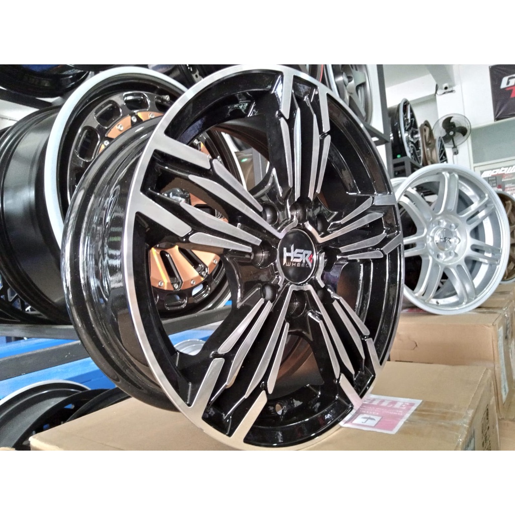 Jual Velg Mobil Racing R14 HSR MERKIN 5297D Warna BMF Buat Avanza Xenia ...