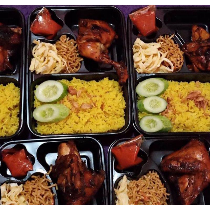 Jual Nasi Bento Kuning//Nasi Box/Nasi Kuning/Bento Karakter/Tumpeng ...