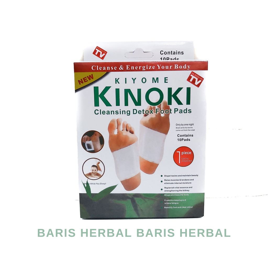 Kiyome Kinoki PUTIH Cleansing Detox Foot Pads Isi 10 Pads ORIGINAL ...