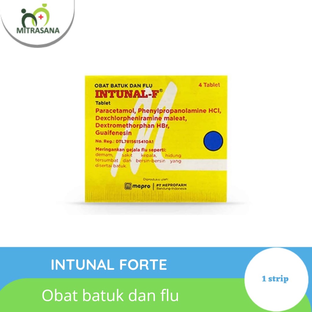 Jual Intunal Forte 1 Strip @4 tablet | Shopee Indonesia