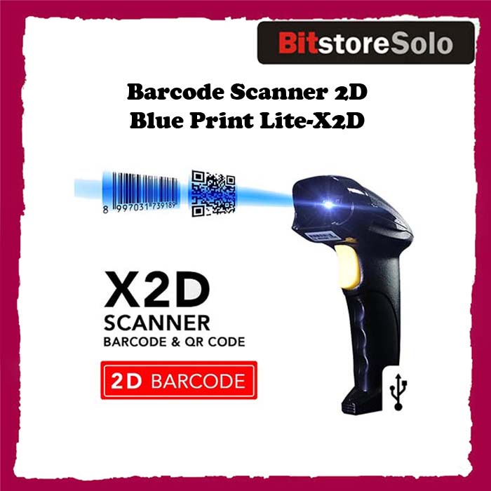 Jual Barcode Scanner Blueprint BP-Lite X2D 2D usb auto scan QR | Shopee ...