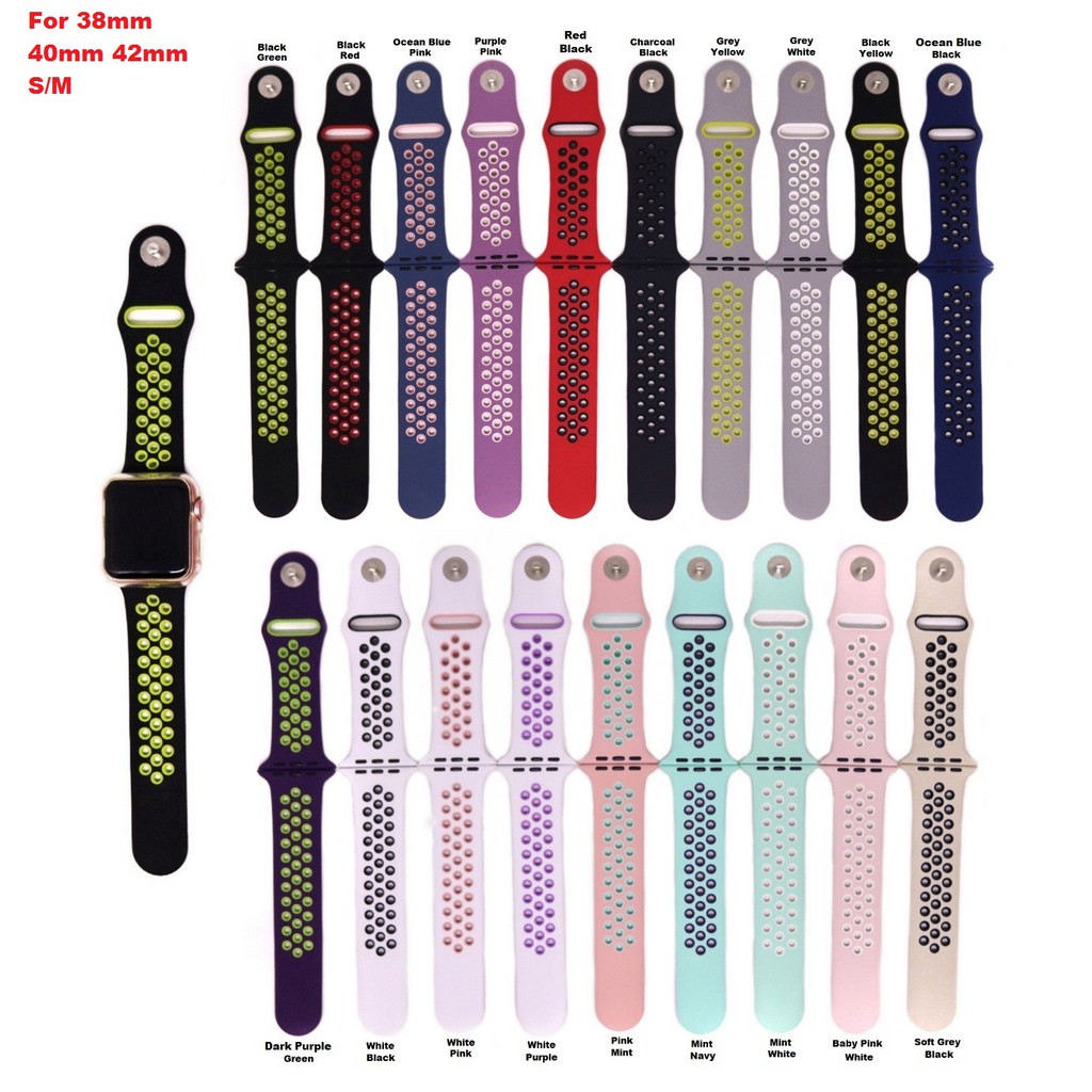 Jual (2) Strap I Watch / N*ke Strap Sport Apple Watch 42mm 44mm 45mm ...