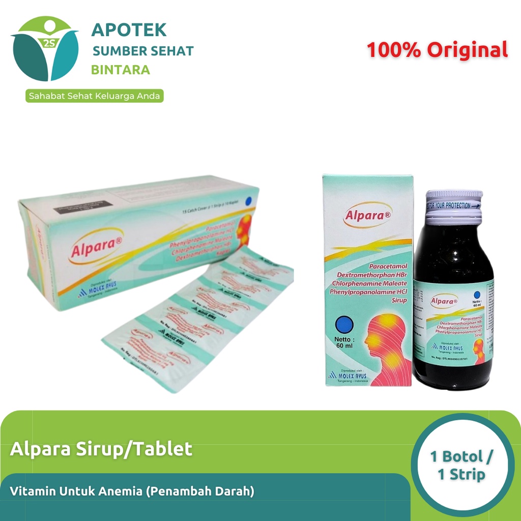 Jual Alpara Obat Batuk Pilek 1 Strip 10 Tablet | Shopee Indonesia