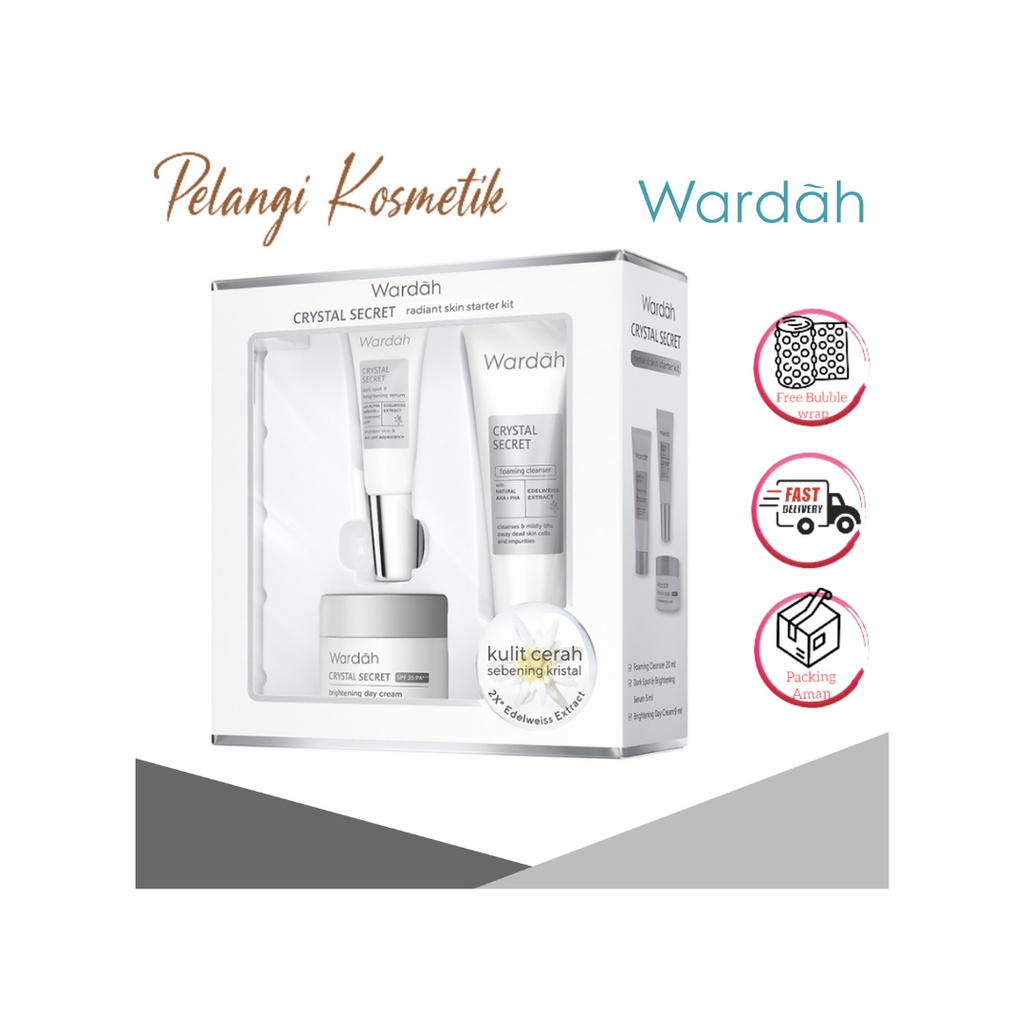 Jual Wardah Crystal Secret Radiant Skin Starter Kit | Shopee Indonesia
