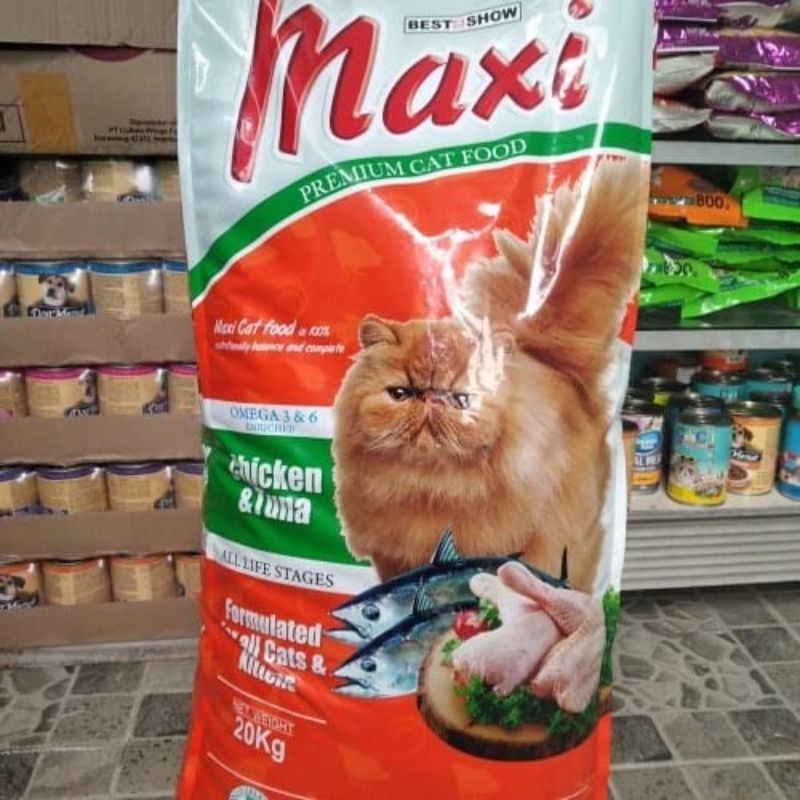 Jual Maxi Cat makanan kucing 500gr Repack | Shopee Indonesia