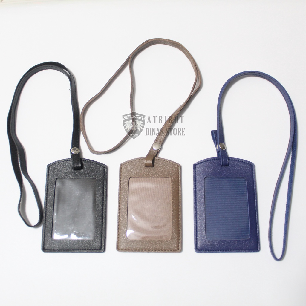 Jual ID Card Holder Kulit / Dompet Id Card / Dompet KTA | Shopee Indonesia