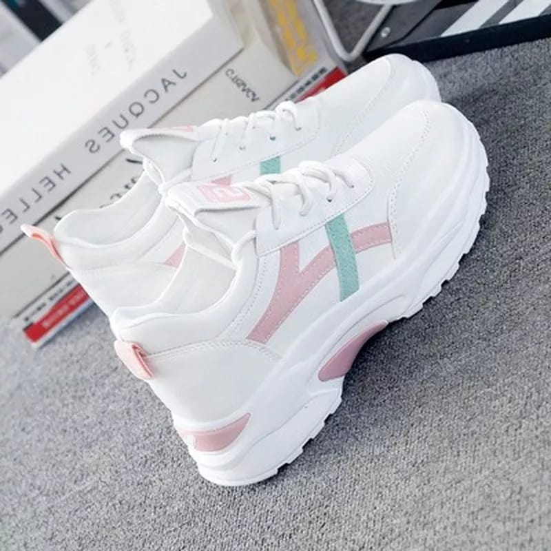 Jual Sepatu sneakers wanita korea kekinian terbaru simple | Shopee ...