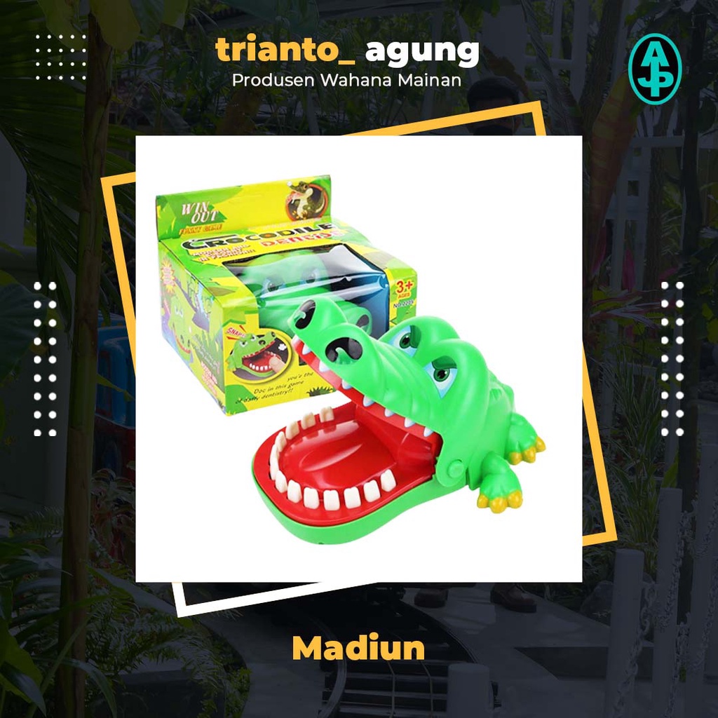 Jual Mainan buaya gigit tangan / Buaya Prank / Caplok buaya / Dentist ...