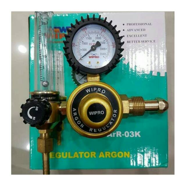 Jual Regulator Tabung Las Argon ArR 03 "WIPRO" / Welding Pressure Adjuster Argon | Shopee Indonesia