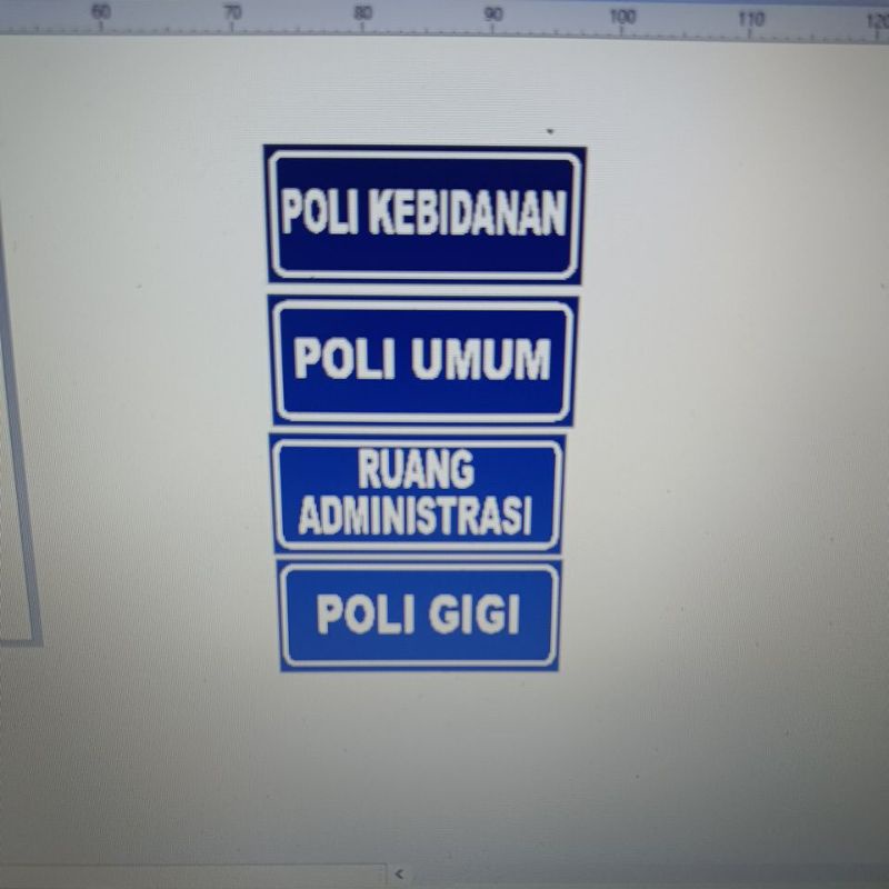 Jual STIKER RUANG ADMINISTRASI 25x10CM | Shopee Indonesia
