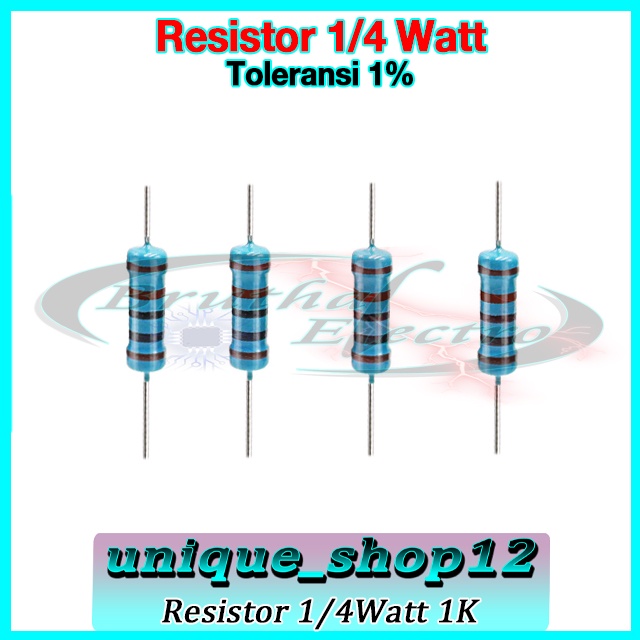 Jual Resistor Metal Film 1/4Watt Tolerasni 1% | Shopee Indonesia
