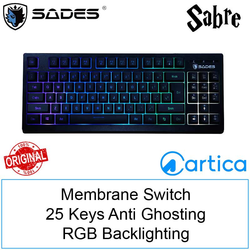 Jual Sades Sabre TKL RGB Gaming Keyboard | Shopee Indonesia