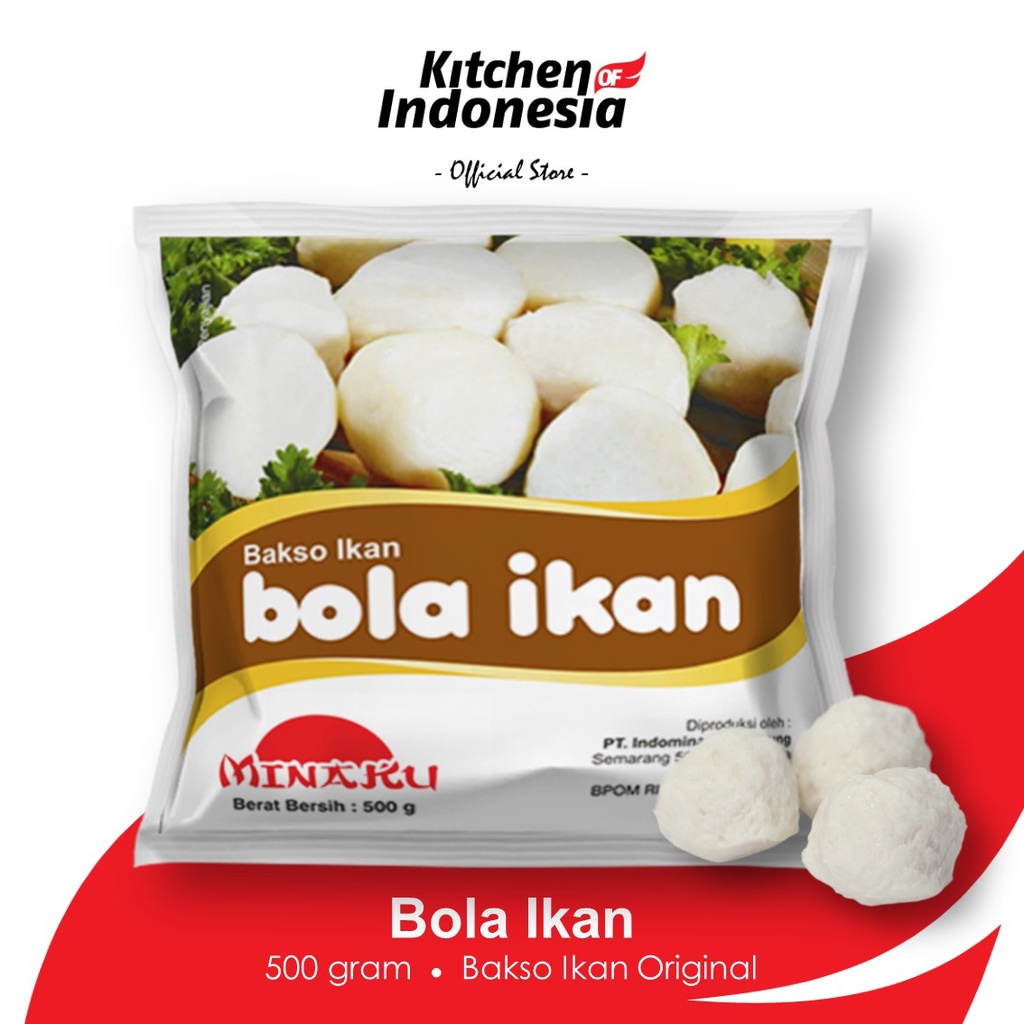 Jual MINAKU Bola Ikan 500 gr - Kitchen of Indonesia | Shopee Indonesia
