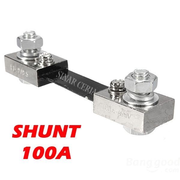 Jual Shunt Resistor 100A 75mV Untuk KWH DC100A Ammeter Voltmeter ...