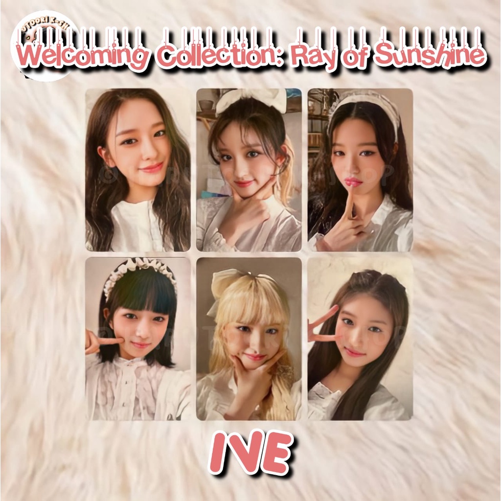 Jual [ IVE ] PHOTOCARD WELCOMING COLLECTION 2022 : RAY OF SUNSHINE SET ...