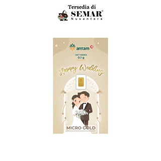 Jual Logam Mulia Antam Micro Happy Wedding Gold Emas Batangan Semar ...