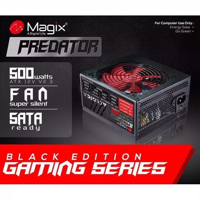 Jual PSU Magix Predator 500w Gaming Series Power Supply | Shopee Indonesia