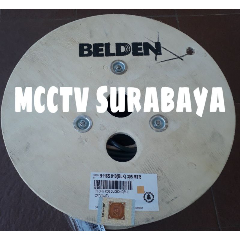 Jual kabel rg6 Belden coaxial cocok untuk cctv atau antena dan TV cable ...