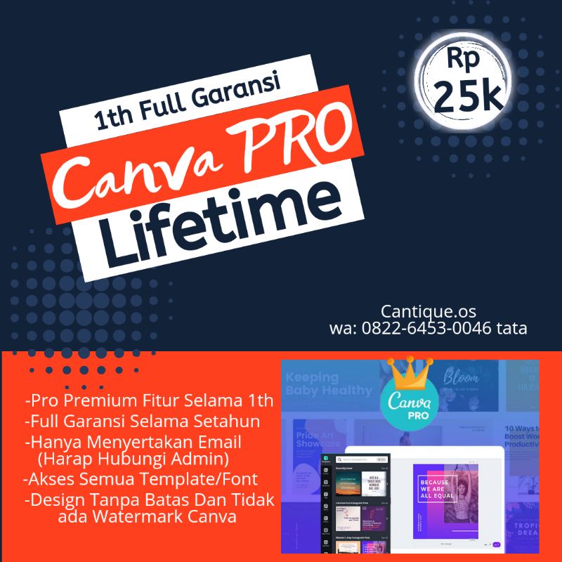 Jual CANVA PRO LIFETIME /PREMIUM 1Th | Shopee Indonesia