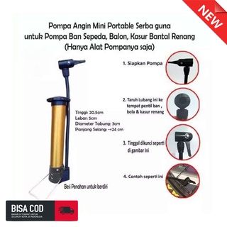 Jual Pompa Angin Mini Portable / Pompa Ban Mini Portable Hidrolic ...