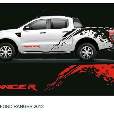 Jual cutting sticker mobil ford ranger navara hilux triton keren stiker ...
