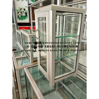 Jual Etalase Kaca / Rak Alumunium Apotek Obat | Shopee Indonesia