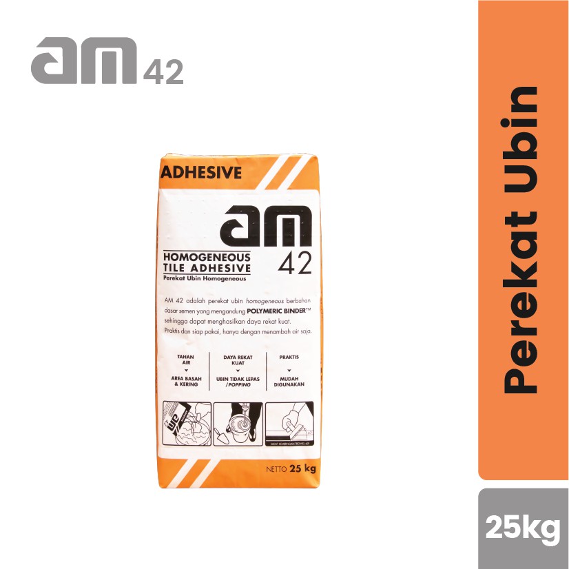 Jual AM Mortar AM 42 - Perekat Keramik Homogeneous kemasan 25kg ...