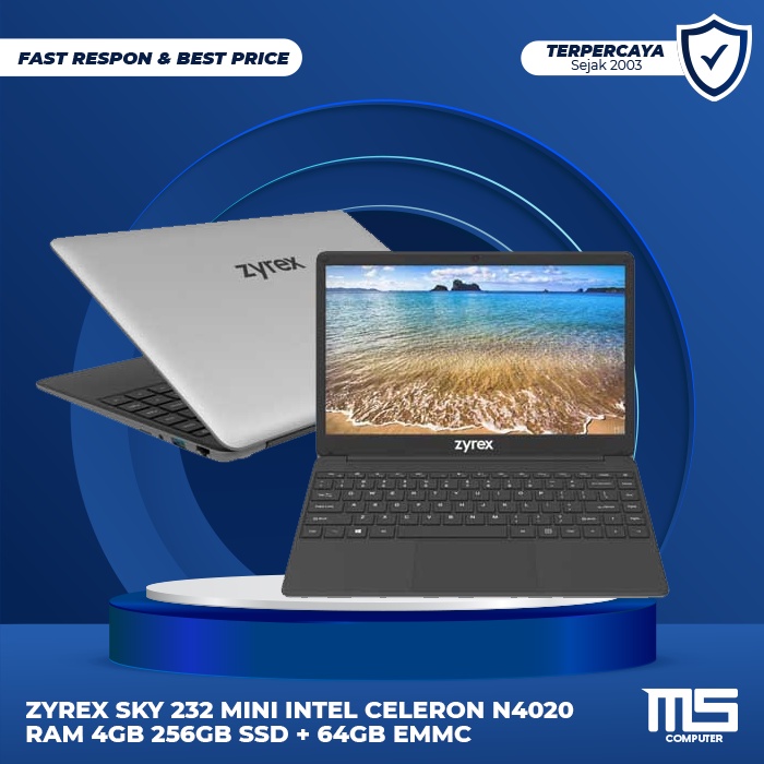 Jual Zyrex Sky 232 Mini Intel Celeron N4020 RAM 4GB 256GB SSD + 64GB eMMC | Shopee Indonesia
