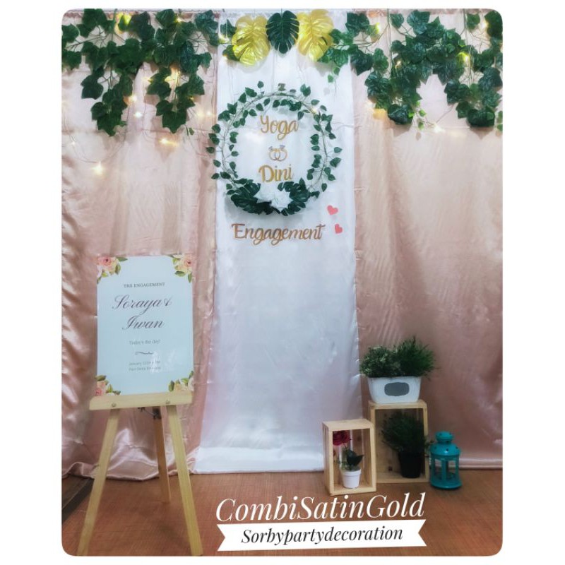 Paket Backdrop tunangan background lamaran nikah Aqiqah (07) | Shopee ...