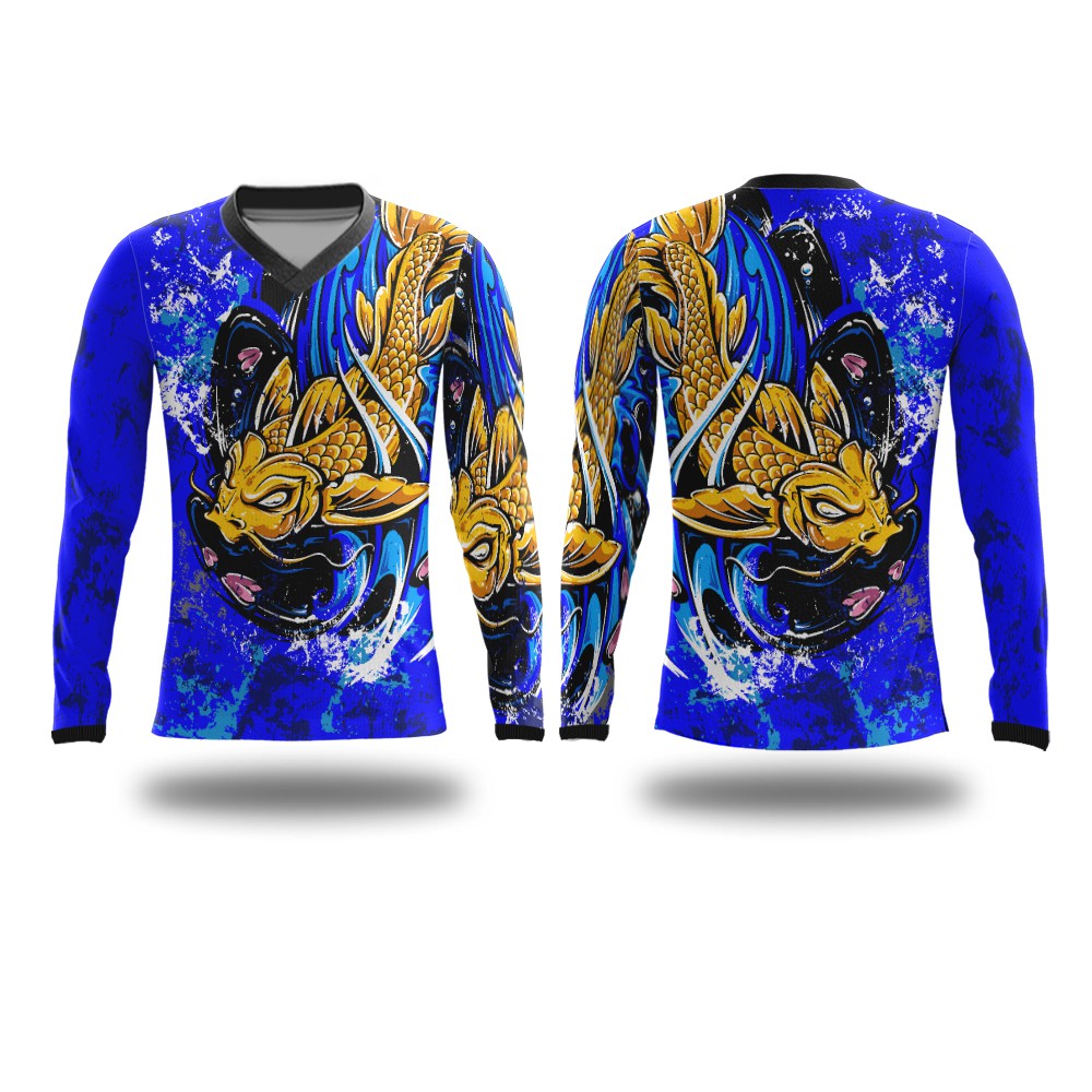 Kaos Baju mancing mania fishing Lengan Panjang daiwa premium custom ...