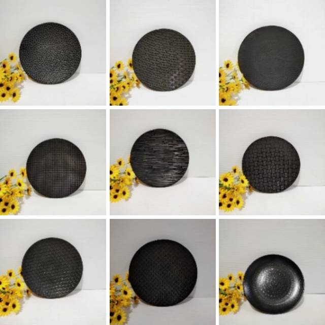 Jual Piring Salad Decor Black Sweet Diameter 21cm / Piring Keramik ...