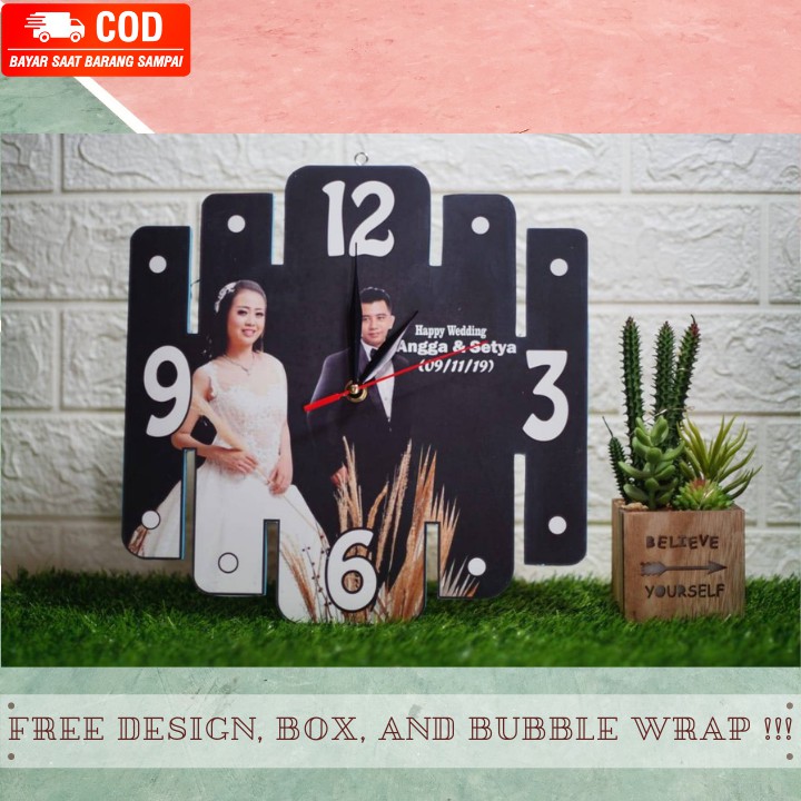 Jual Kado Jam Dinding Custom | Shopee Indonesia