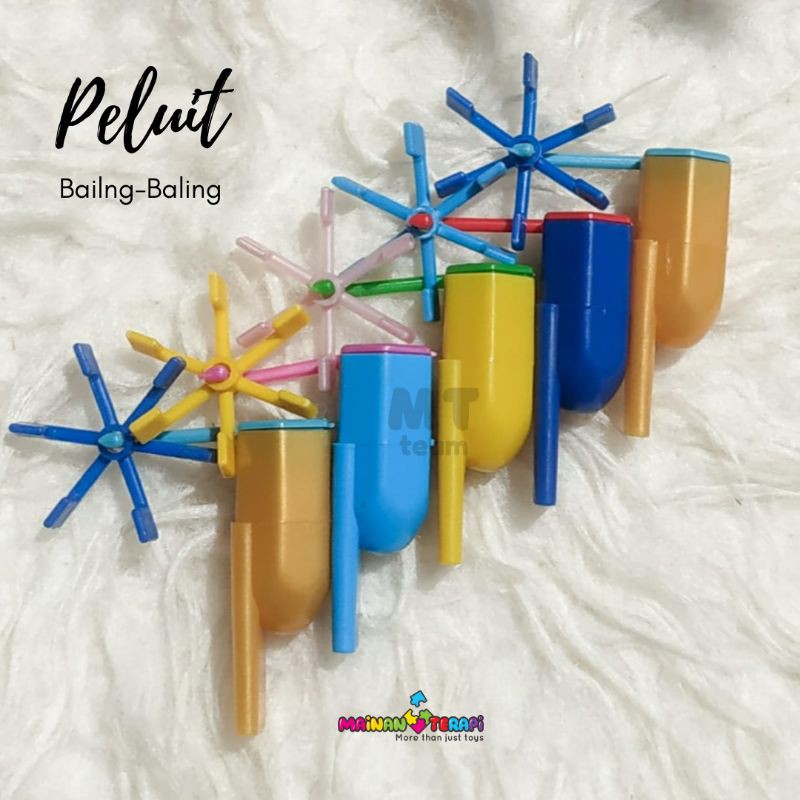 Jual Mainan Terapi Paket Peluit Baling-baling Kincir Alat Tiup Oral ...