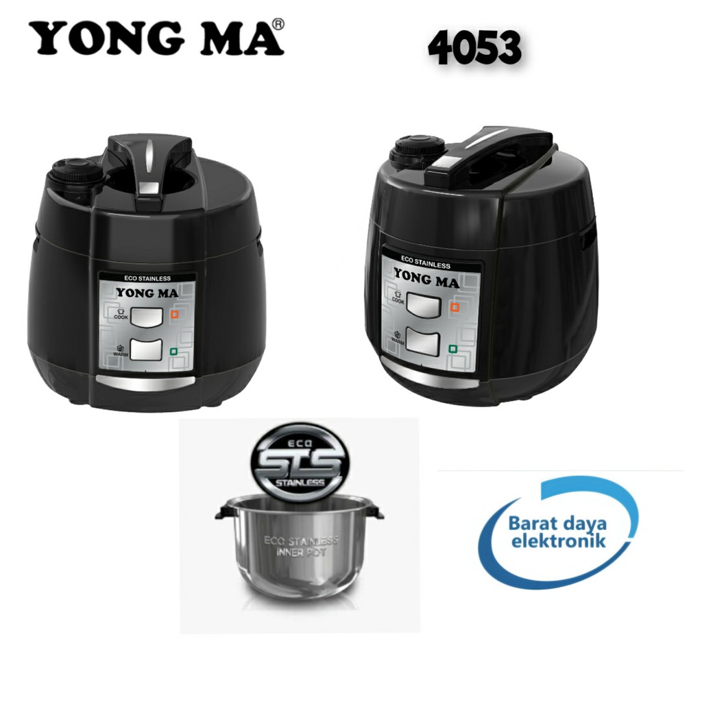 Jual Magic Com Yong Ma Rice Cooker 2L Stainless SMC4053 - SMC 4053 2 ...