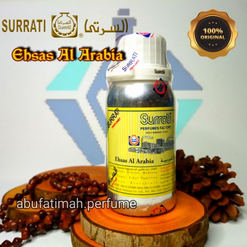 Jual Parfum SURRATI Ehsas Al Arabia 100 gram original segel | Shopee Indonesia