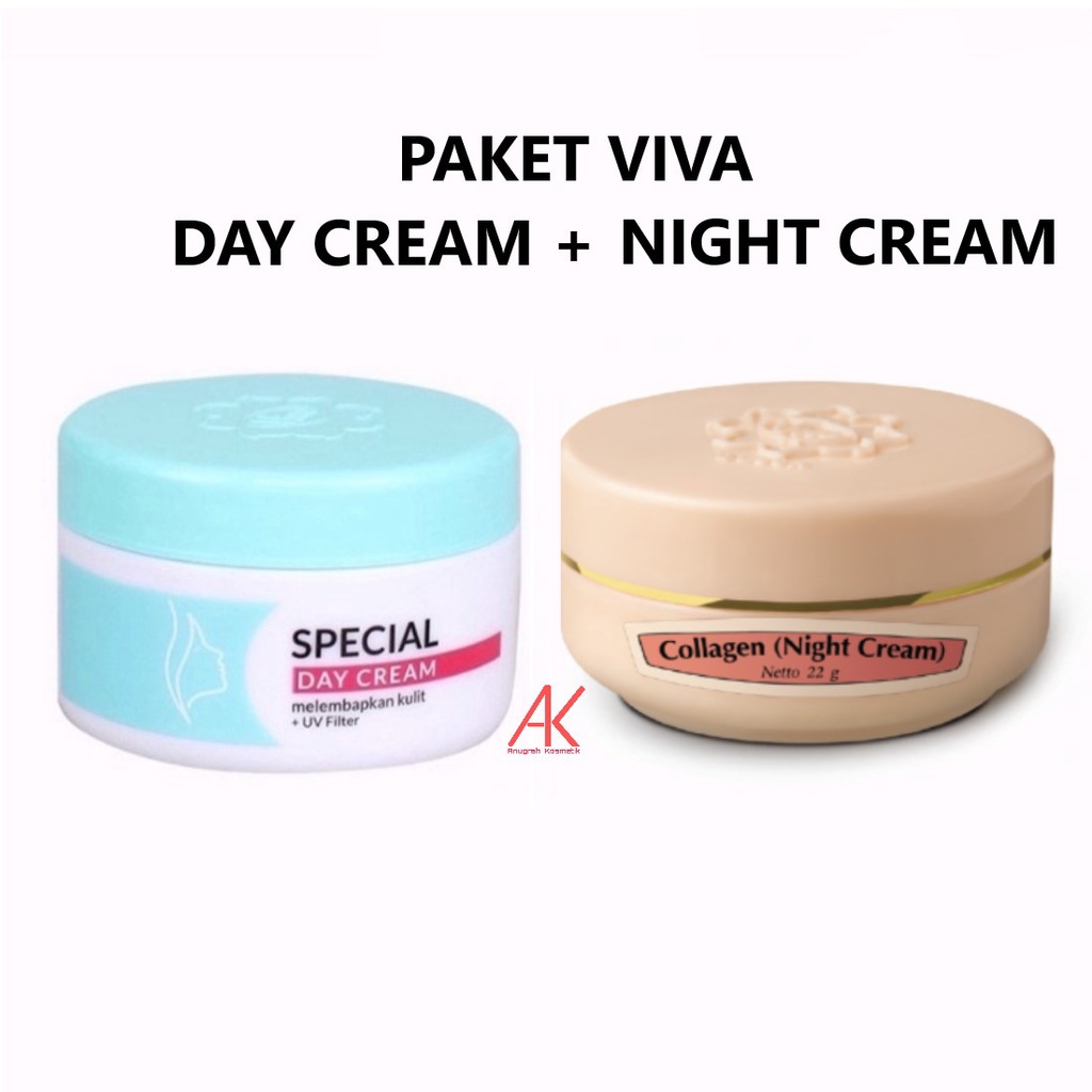 Jual Paket Viva Special Day Cream + Collagen Night Cream (2 pcs ...
