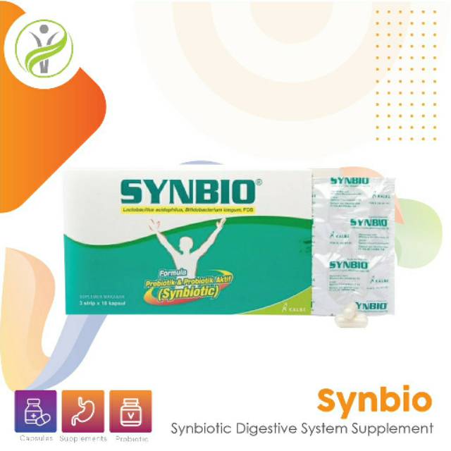 Synbio 30 Kapsul Suplemen Probiotik dan Prebiotik Dewasa | Shopee Indonesia