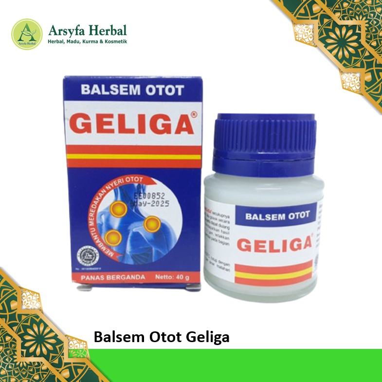Jual Balsem Otot Geliga Isi 10 gr, 20 gr & 40 gr, Meredakan Keseleo ...