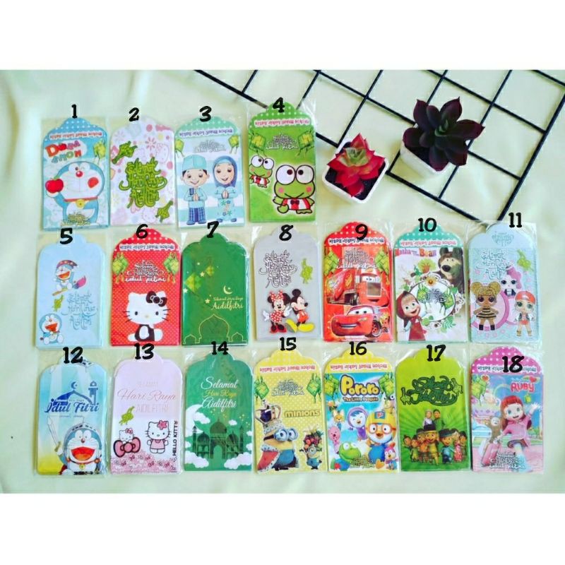Jual Amplop Lebaran Lucu isi 10 pcs | Shopee Indonesia