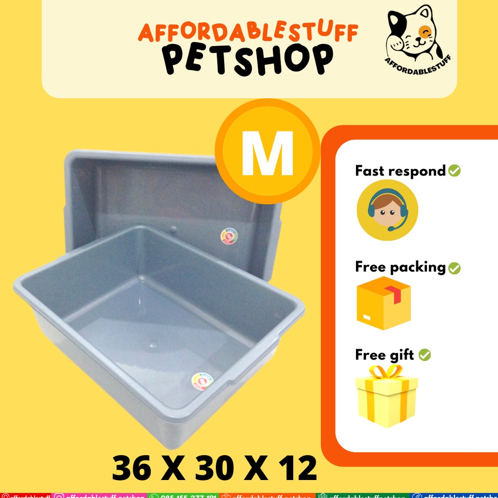 Jual Bak Kucing Bak Pasir Kucing Cat Litter Box Tempat Pasir Kucing ...