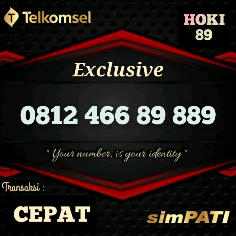 Jual Nomor cantik Hoki 89 exclusive simPATI berkualitas special Telkomsel cantik minimalis ...
