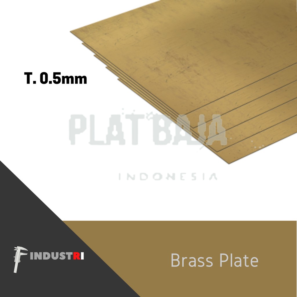 Plat Kuningan 0.5mm | Brass Plate ukuran custom | Shopee Indonesia