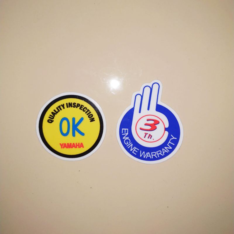 Jual Stiker OK dan Sticker Garansi Mesin 3 Tahun Yamaha | Shopee Indonesia