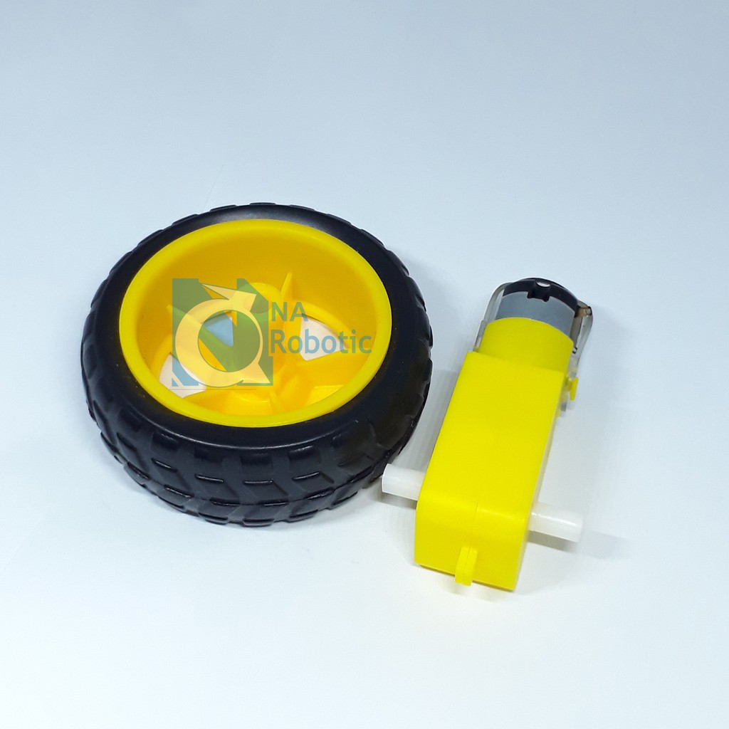 Motor DC Gearbox Kuning dan Roda | Shopee Indonesia
